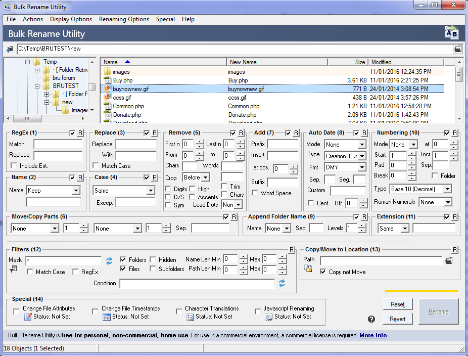 Bulk Rename Utility - Free File Renaming Software Bulk Rename Utility - Free File Renaming Software